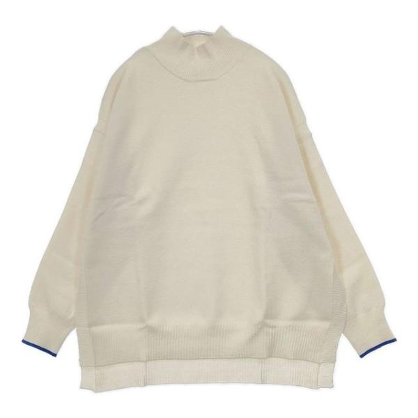 L275817-93908-19    Hunch WVQ6844 やわもちヤーン 袖先配色スリットオーバータートル セーター ニット オフホワイト ハンチ 5-1228T 275817【参考ランク】A-B【全体の印象】やや使用感はあります...