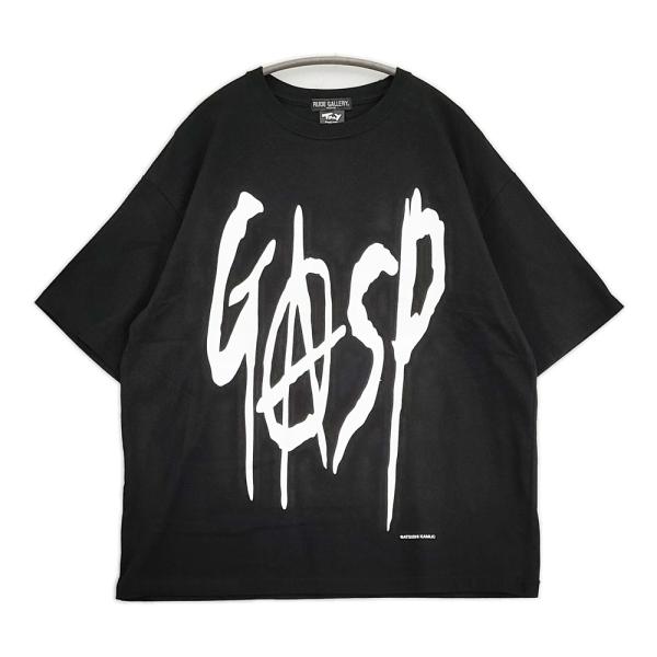 M275865-916908-69    RUDE GALLERY GASP LOGO BIG TEE M 上條淳士 To-y オーバーサイズ 半袖Ｔシャツ カットソー ブラック ルードギャラリー 6-0424S 275865【参考ランク】...
