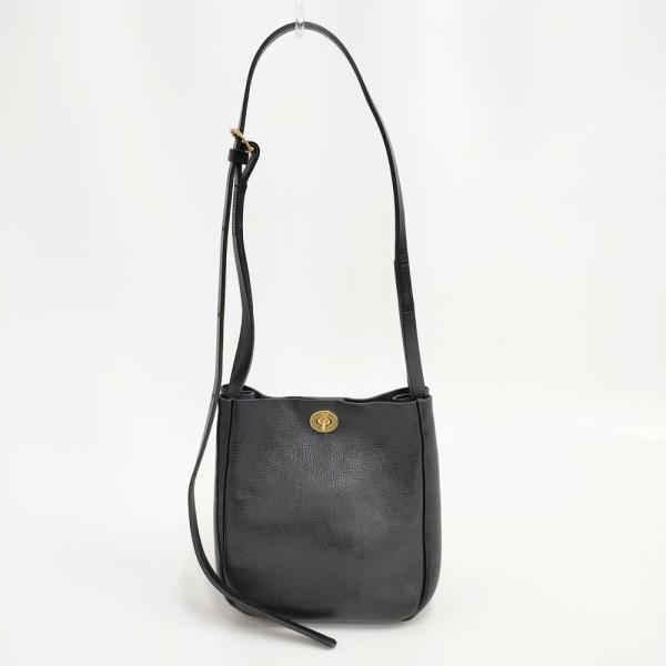 L276526-978008-219    Mimi Berry ミミベリー ショルダーバッグ VAL GRAINY WOMEN 定価40700円 シボ革 ショルダーバッグ ブラック 5-1217G 276526【参考ランク】A-B【全体の...