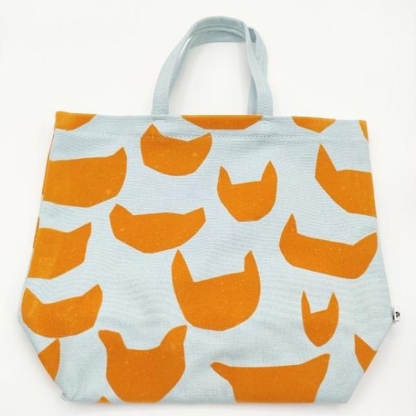 L276837-97808-39    mina perhonen anone-anone トートバッグ小 フロッキープリント abs9586 トートバッグ ブルー オレンジ ミナペルホネン 6-0212G 276837【参考ランク】A【全...