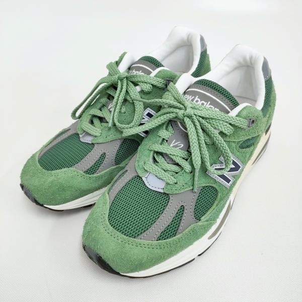 L277124-991008-229    NEW BALANCE UK 991v2 Grounded Pastels 991GV2 定価39600円 23cm スニーカー グリーン ニューバランス 5-1210G 277124【参考ランク...