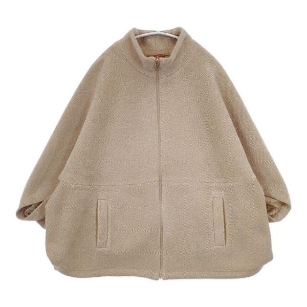 L277308-920008-59    CORSO ROSSO コルソロッソ イタリア製 ジップアップ ジャケット ポンチョ ベージュ 6-0122T 277308【参考ランク】A【全体の印象】使用感が少なく全体的に綺麗に感じられます。※...