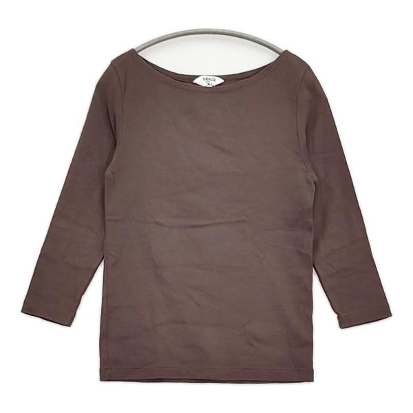 L277385-93908-19    AURALEE/IENA 別注 ボートネック サイズ1 A9AB01IE 長袖Ｔシャツ カットソー ロンＴ ブラウン オーラリー/イエナ 6-0203M 277385【参考ランク】A-B【全体の印象】...