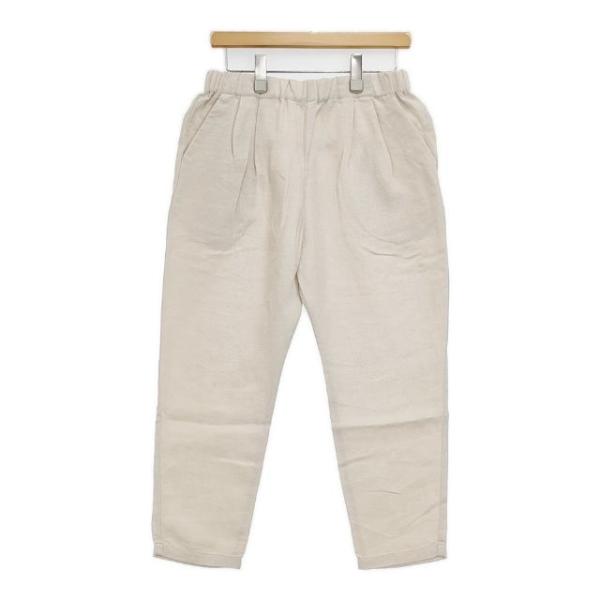 L277960-929908-79    evam eva E241T198 linen tuck pants サイズ2 リネンタック イージー パンツ 24SS アイボリー エヴァムエヴァ 6-0429M 277960【参考ランク】A【全...