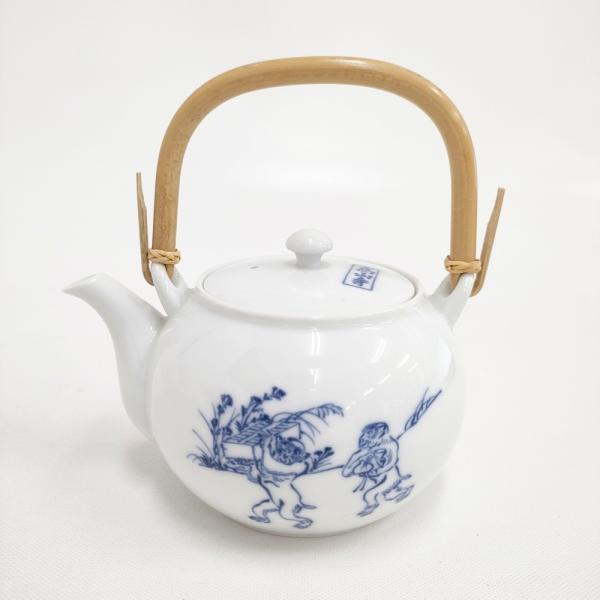 L278802-95008-39    鳥獣戯画 京焼 高山寺 急須 食器 ホワイト 6-0108G 278802【参考ランク】A【全体の印象】使用感が少なく全体的に綺麗に感じられます。※詳しい商品説明は下部にございます。必ずご確認の上ご検...