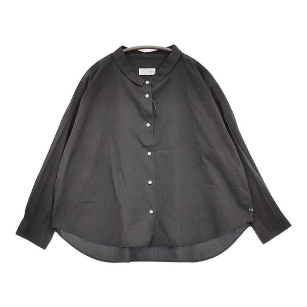 L279136-926008-89    HUIS コードレーンワイドブラウス ストライプ ブラウス シャツ チャコールグレー ブラック ハウス/遠州織物 6-0109M 279136【参考ランク】A-B【全体の印象】やや使用感はありますが...