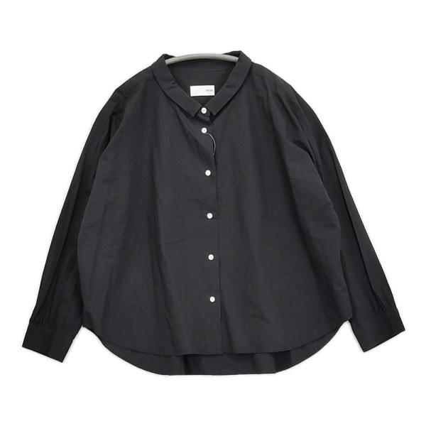 L279137-920808-79    HUIS 綿ウールタイプライタークロスワイドブラウス U102-8050-BK ブラウス シャツ ブラック ハウス/遠州織物 6-0109M 279137【参考ランク】A-B【全体の印象】やや使用感...