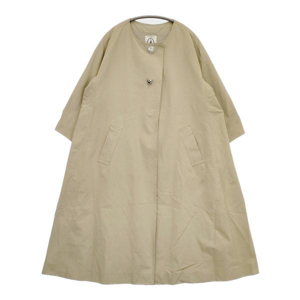 L279689-910408-49    leur logette バックリボン ノーカラー 日本製 サイズ1 コート ベージュ ルール ロジェット/ルル ロジェッタ 6-0329M 279689【参考ランク】B-C【全体の印象】使用感が目...