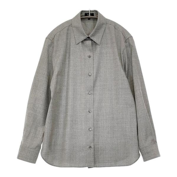 L281213-926008-69    theory CLSC MENSWR SH C SLEEK FLANNEL サイズP ウール 長袖シャツ グレー セオリー 6-0219T 281213【参考ランク】A-B【全体の印象】やや使用感は...