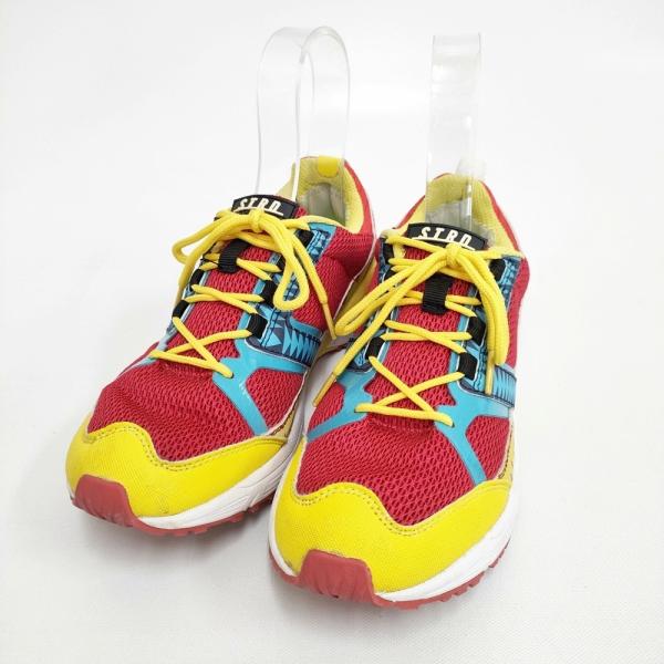 L282572-913008-49    STRD by VOLTA FOOTWEAR Sneakers 24.5cm 7KHL002 スニーカー レッド イエロー 6-0316G 282572【参考ランク】B【全体の印象】使用感が見受けら...