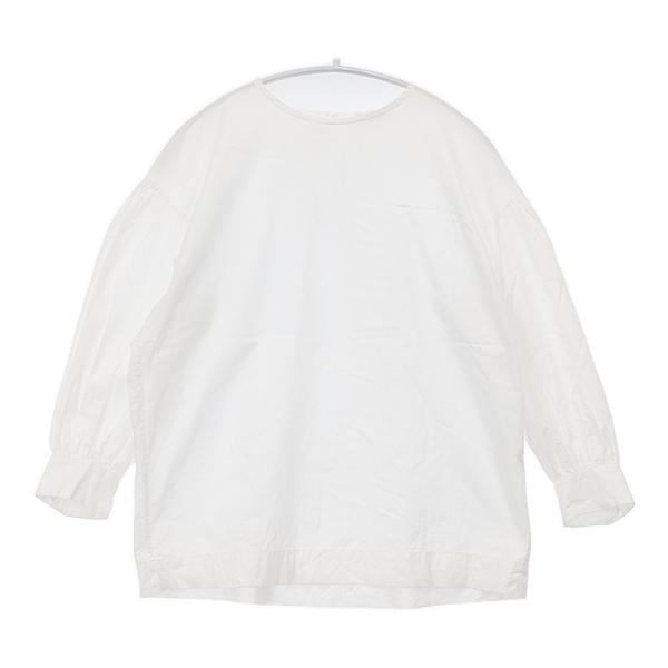 L285176-936408-99    ARTS&amp;SCIENCE 051-L694-080 コットン ギャザースリーブ プルオーバーシャツ ブラウス シャツ ホワイト アーツ&amp;サイエンス 6-0511M 285176【参考...