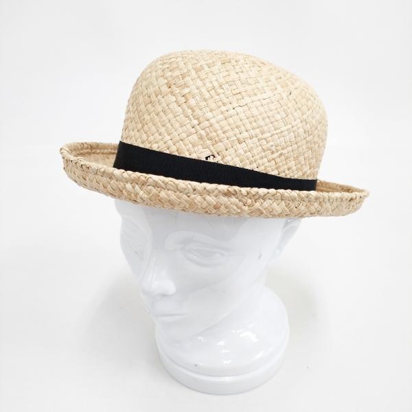 L285738-96508-29    au vrai chic britain オー ブライ シック ブリテン 麦わら帽子 ストローハット ハット ベージュ ブラック 6-0425M 285738【参考ランク】A-B【全体の印象】やや使用...