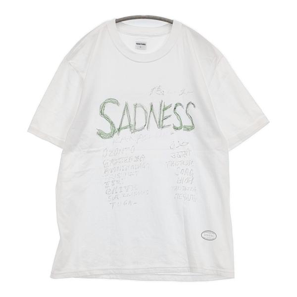 M286439-912008-49    TANG TANG DRAWING SADNESS プリント 定価11000円 サイズL 半袖Ｔシャツ カットソー ホワイト タンタン 6-0512S 286439【参考ランク】A-B【全体の印象】...