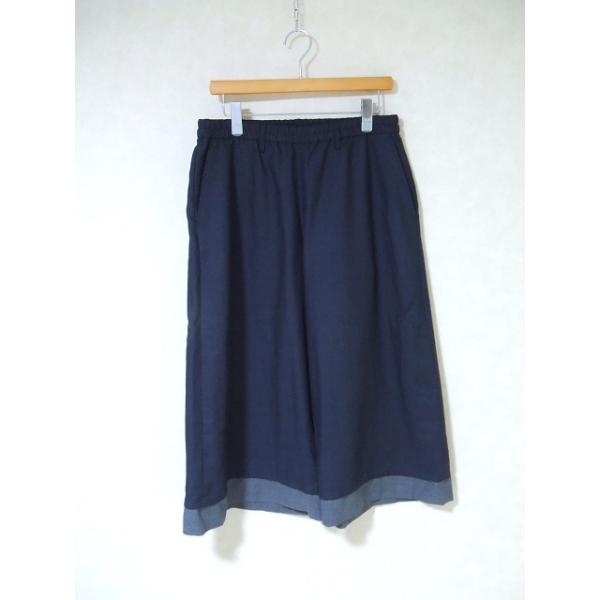 LF88448-191200814-49    WEYEP ウエストゴムワイドパンツ 定価20000 サイズM パンツ ネイビー グレー レディース ウィエップ 2-1205T F88448【参考ランク】A-B【全体の印象】やや使用感はあり...