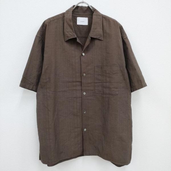 MF93308-931208-99    nuterm Willie Open Collar S/S Shirts 定価26400円 サイズM 半袖シャツ ブラウン ニューターム 3-0815S F93308【参考ランク】B【全体の印象】使...