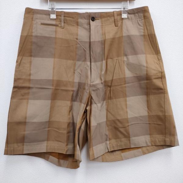 MF95700-932508-99    Graphpaper 新品 Check Gabardine Oversized Shorts GM211-40058 ショートパンツ ショーツ ベージュ グラフペーパー 4-0602S F95700...