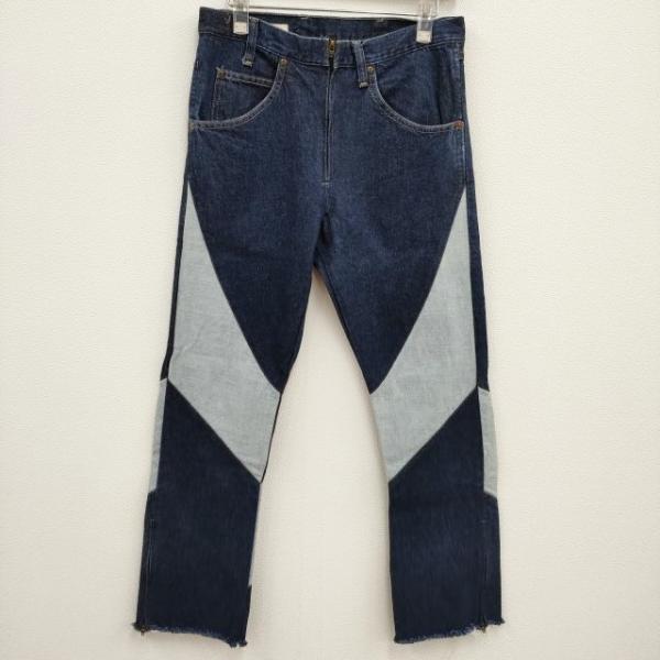 MF96976-929908-89    77circa 新品 circa make AJ cutback denim pants 定価31900円 加工 リメイク 32 デニムパンツ ブルー ナナナナサーカ 4-0810G F96976【...