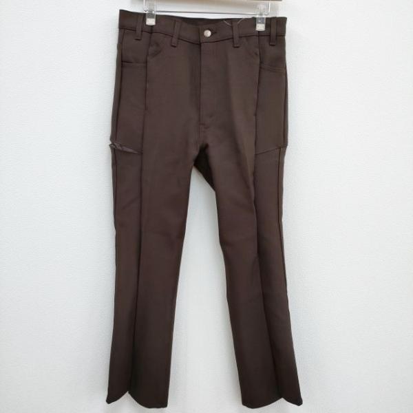 MF96983-939008-129    77circa 新品 circa make polyester ge3 pants 定価37400円 加工 リメイクパンツ 32 cm23ss-09 ブラウン ナナナナサーカ 4-0810M F9...