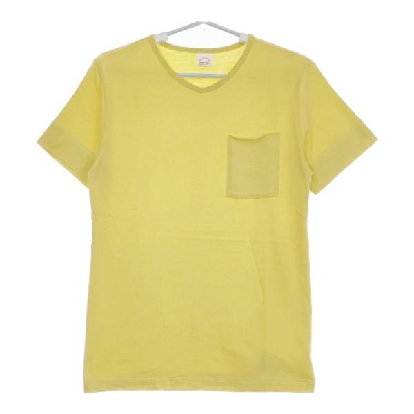 MF97942-1960814-19    MANUAL ALPHABET 新品 MA-C-043 サイズ2 ポケット付半袖Ｔシャツ カットソー イエロー マニュアルアルファベット 5-0424S F97942【参考ランク】S【全体の印象】...