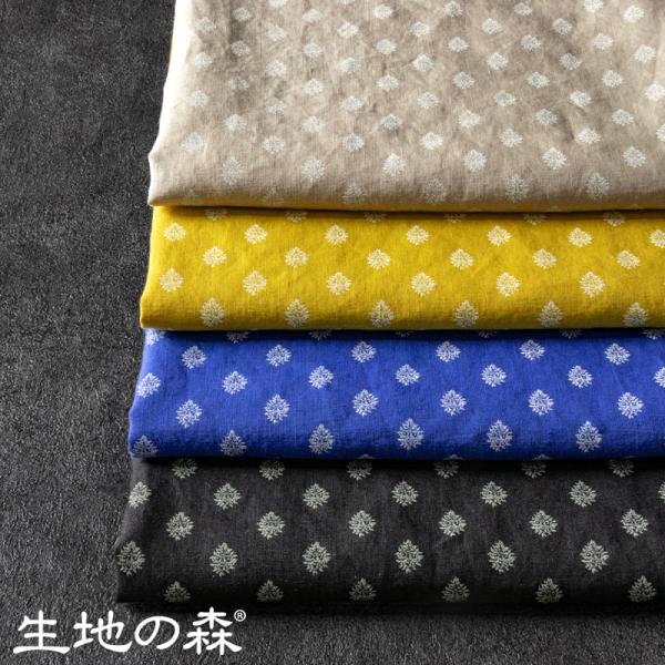 ■価格は50cmあたりのものです●商品番号：IN50740●商品名：リネン40番手プリント プロヴァンス Deuxieme(ドゥジューム)●生地幅：108cm●混率：ベルギーリネン100%●糸番手：1/40×1/40●厚み：普通地●透け感：...