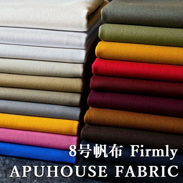 しっかりとした肉厚の帆布として誕生した8号帆布 Firmly。綿糸を3本撚り合わせて極太の糸に変化させて織り上げる事で、重量感のあるこだわりの帆布に仕上がりました。カラー展開も大変豊富で全20色のカラーからお好きな色をお選びいただけます。ハ...