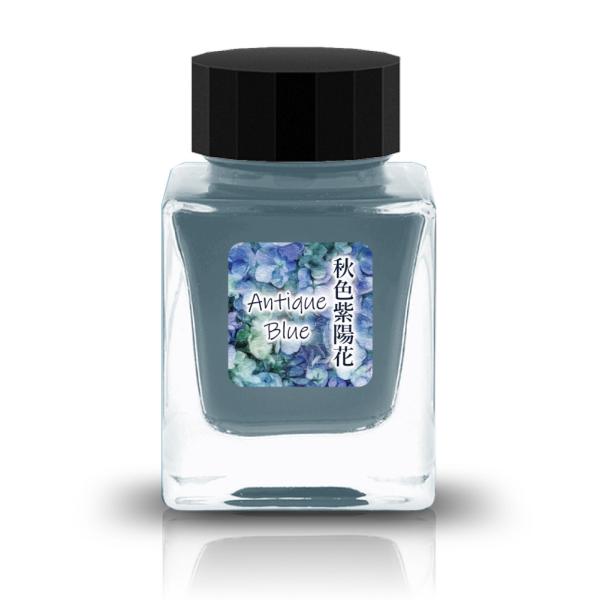 【秋色紫陽花 Antique Blue】スタンダードB-STOCK相模大野店の人気色、秋色紫陽花の別色バージョンです。紙によってくすんだブルーに緑の遊色が現れます。また落ち着いた色かと思いきや、水やティッシュに滲ませると鮮やかな青や紫が現れ...