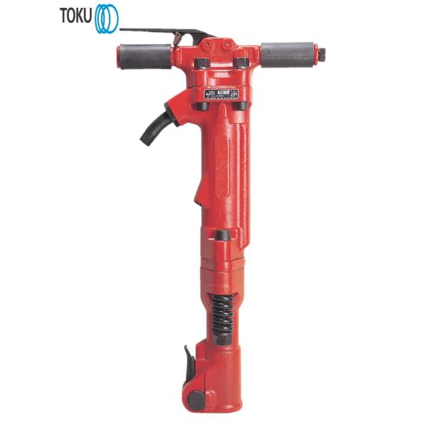 【TOKU コンクリートブレーカー TPB-73 角シャンク】ピストン径:57.15 mmストローク:144 mm質量:31 kg 全長:690 mm打撃数:1,200 bpmシャンクサイズ 直径x長さ:31.7H×154mm空気消費量:1...