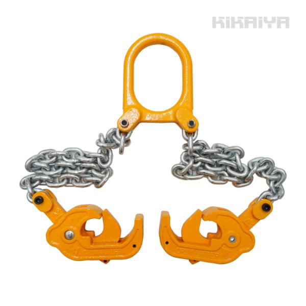 【仕様・状態】■本体重量:3.3kg■使用荷重:500kg（シングル）/1000kg（ダブル）■チェーン材質:メッキチェーン■梱包箱サイズ:210×140×85mm（梱包重量 3.4kg）【商品説明】・ユニックやクレーン等でドラム缶を吊り上...