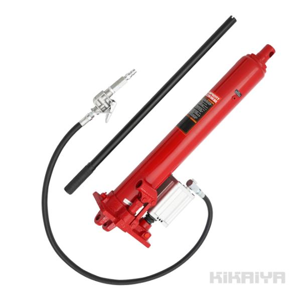 【仕様・状態】■本体重量:17.6kg（内ハンドル650ｇ）■ストローク:490mm■能力:8トン■使用エアー圧力:0.59-0.79Mpa■エアー接続口:R1/4 オネジ■下部取付サイズ:穴径 16.5mm/幅 約45mm■ロッドサイズ:...