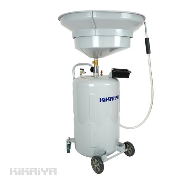 【仕様・状態】■本体重量:16kg■オイルタンク容量:最大 68リットル■使用エアー圧力:0.1〜0.3Mpa■高さ:1070〜1630mmまで調整可能（ファンネル装着時）■梱包箱サイズ:510×430×900mm（重量 18kg）＊部品の...