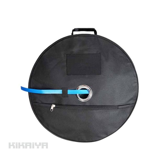 【仕様・状態】■色:黒■材質:ポリエステル■重量:300g■バンド取り出し口:約40ｍｍ■本体寸法:410×410×110ｍｍ※PPバンドは別売りです【別途送料(1点につき)】 ★全　国：800円を申し受けます★沖縄県：1800円を申し受け...