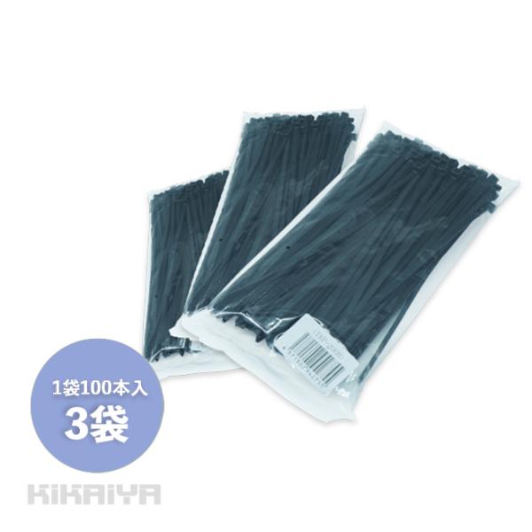 【仕様・状態】■サイズ:・幅　　約5ｍｍ・長さ　約200ｍm　・厚み　約1mm　■内容量:100本入り3袋■重量:約1g/1本■材質:ポリエチレン (PE)【商品説明】・誰でも簡単に配線やケーブルをまとめられます・野外でも使用できます・耐候...