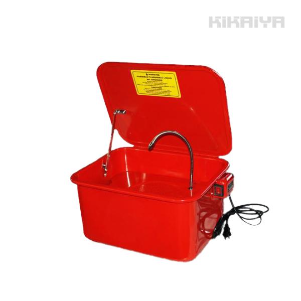 ・コンパクトな卓上型！・洗浄槽全体容量30リットル洗浄液13リットルまで入り100V電動ポンプは洗浄液を循環させて効率よく洗浄できます・フレキシブルノズルで必要な箇所へ容易に移動します・コンパクトな卓上型で作業台やさまざまな場所に置いて使え...