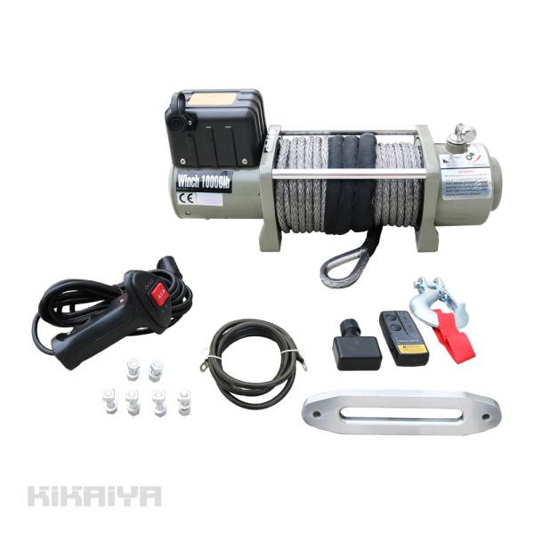 【ご注意】※必ずバッテリーに直接つないでください充電器・インバーター等に接続してもご使用いただけませんのでご注意ください ※本製品は水平に牽引する仕様のものです、上下の荷揚げはできません ※各部ボルト・ナット・配線ターミナル等は、念のため増...