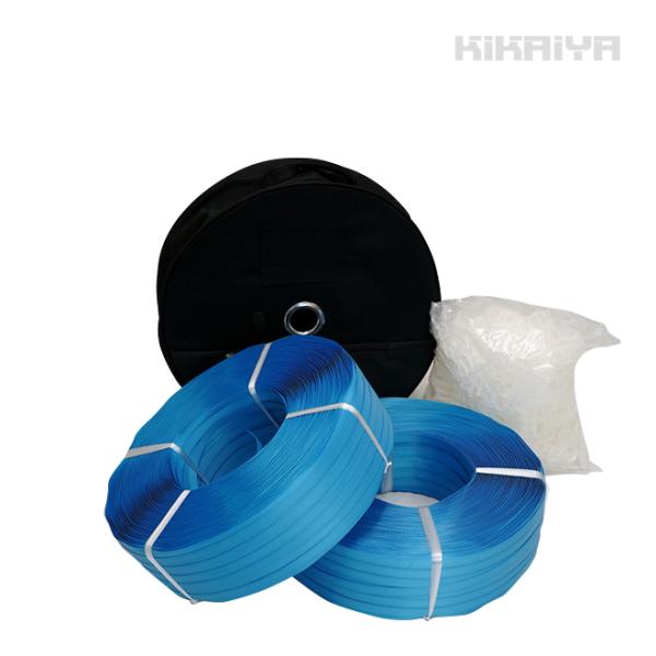 ●お得な PPバンド (2巻) + バンドストッパー (1000個) + 収納バック (1個) セット！●手締め用なので場所を選ばず簡易梱包ができます●PPバンドは吸水性がなくぬれても強度に変化がないので安心です●持ち運びに便利な収納袋も付...