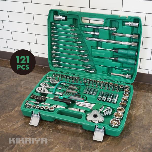 ●自動車のメンテナンスやDIYに！ 幅広く使える工具のセットです●整備や出張作業、家庭常備など様々な作業にもお使いいただけます●高品質なクロムバナジウム鋼を使用しています●持ち運びに便利な専用ケース入り【 ご注意 】※ケースは必ず文字面を上...