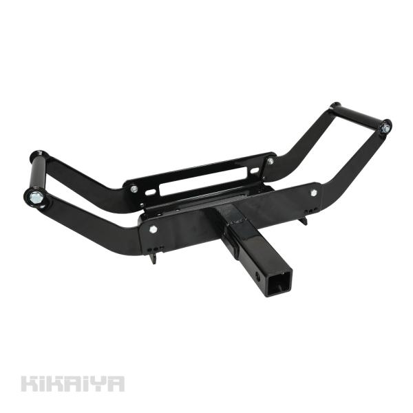 ●ヒッチメンバーに脱着できるウインチ取付けプレート●10 " × 4 - 1/2" 標準ウインチマウント●KIKAIYAの4500kg（10000LBS）ウインチに最適●フェアリードの取り付けも可能※フェアリードは別売りです●サイズの小さい...