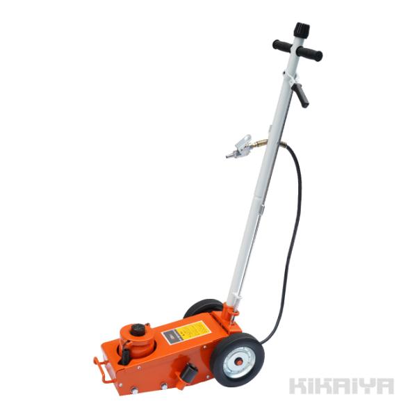 【仕様・状態】■本体重量:46kg■能力:22トン■受け金高さ:最低 185mm〜最高 465mm（アダプター使用・調整補助ネジ最大時）■シリンダーストローク:110mm■使用エアー圧力:7〜10キロ■アダプター:3種類付属＊20mm＊50...