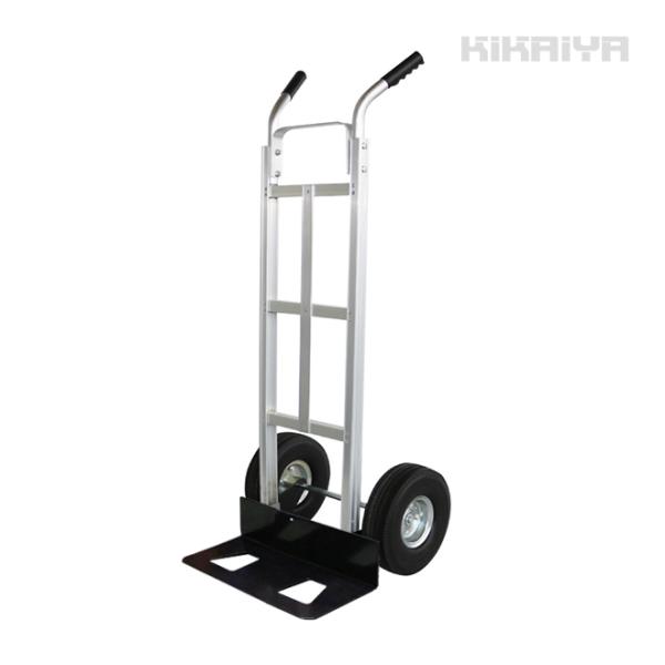 【仕様・状態】■本体サイズ:画像参照■タイヤ:Φ255mm/幅 80mm■重量:11.9kg■最大能力:150kg■材質:本体／アルミ　荷台／スチール■梱包状態:組立て済み・簡易梱包・アルミフレーム台車はとても軽く、楽な取り回しができ転がり...