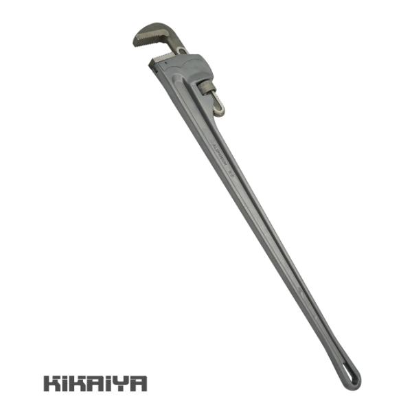 【仕様・状態】■重量: 6.6kg■材質: ハンドル部分：アルミ、その他の部分：鉄■くわえられる管サイズ: 40〜100A■最大開口寸法: 124mm■梱包箱サイズ: 1105×175×70mm※製品改良の為、予告なく仕様を変更する場合がご...