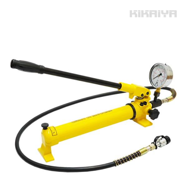 【仕様・状態】■重量:10.2kg■最高使用圧力:（低圧）2Mpa（高圧）70Mpa■1ストロークの吐出量:（低圧）13cc（高圧）2.3cc■オイル内容量:900cc（使用オイル：#15）■カプラ内径:23.3mm■油圧ホース長さ:約17...