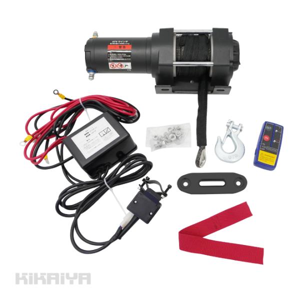 【仕様・状態】■重量:本体（マウント用プレート込み）／5.4kg・セット／7.1kg■最大牽引能力:4000LBS（1814kg）■巻取りスピード:3.2m／分（無負荷時）〜0.8m／分（最大負荷時）■電流:11〜163アンペア■減速比:1...