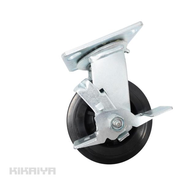 KIKAIYA ガントリークレーン用 自在キャスター ブレーキ付き品番：ec-6-parts-1【重量】2.2kg【キャスター材質】ウレタン