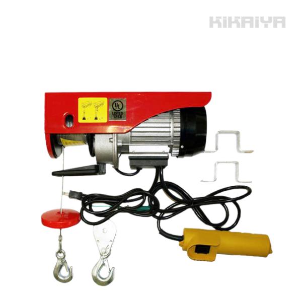 【仕様・状態】■電源:AC100V 1000W■本体重量:15.6Kg■最大能力:500kg（定格 400kg)■操作コード長さ:6m■電源コード長さ:1.3m■ワイヤー:直径4.2mm■サイズ:幅370×高さ220×奥行145mm■最大巻...