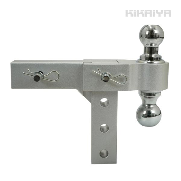 【仕様・状態】■サイズ:上図参照■本体重量:5.6kg■材質:アルミニウム、鉄■ヒッチボールサイズ:・2インチ・1-7/8インチ■牽引最大荷重:2インチボール：5000lbs（約2270kg）1-7/8インチボール：3500lbs（約159...