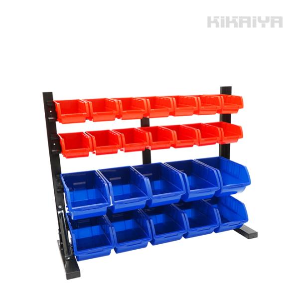 【仕様・状態】■本体重量:6.8kg■コンテナ個数:大 10個、小 14個■コンテナ耐荷重:大 1.0kg、小 0.5kg■材質:（フレーム）スチール、（コンテナ）PP■梱包箱サイズ:830×320×260mm（梱包重量 7.6kg）お客様...