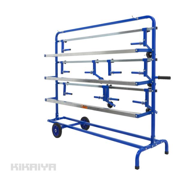 【仕様・状態】■本体重量：24.4kg■材質：スチール■サイズ：幅/1740mm　奥行/500mm　高さ/1340mm■適合ロールサイズ：直径/200mm以下　幅/300〜1200mm　芯内径/23mm以上■適合テープサイズ：芯内径/76m...