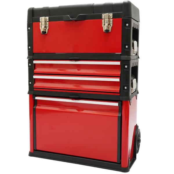 ※在庫1点限りです自社他ショップで同時に販売しているため、ご注文後、在庫切れする場合もございますあらかじめご了承ください【商品について】※この商品は＜アウトレット・未使用品＞です・上段工具箱内側の、フタと本体のつなぎ目部分の爪1ヶ所の割れと...