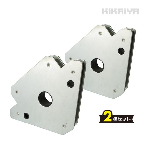 【仕様・状態】■重量:850g（1個）■最大吸着力:444N（45kgf／100LBS）※吸着物の形状・サイズによって異なります■保持角度:45°/90°/135°/180°■材質:スチール（亜鉛メッキ）、マグネット■パッケージサイズ:12...