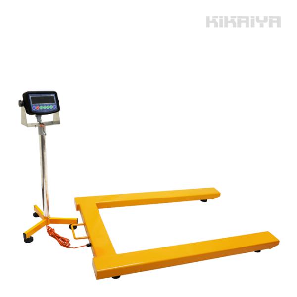 【仕様・状態】■本体重量:41kg■ひょう量:2000kg■目量:0.5kg■鉄板厚み:4.5mm■電源:AC100V 50/60Hz（充電式）ACアダプター コード長さ 1.6M■コード長さ:4.5Ｍ（計量器〜台秤）■台秤の高さ:約105...